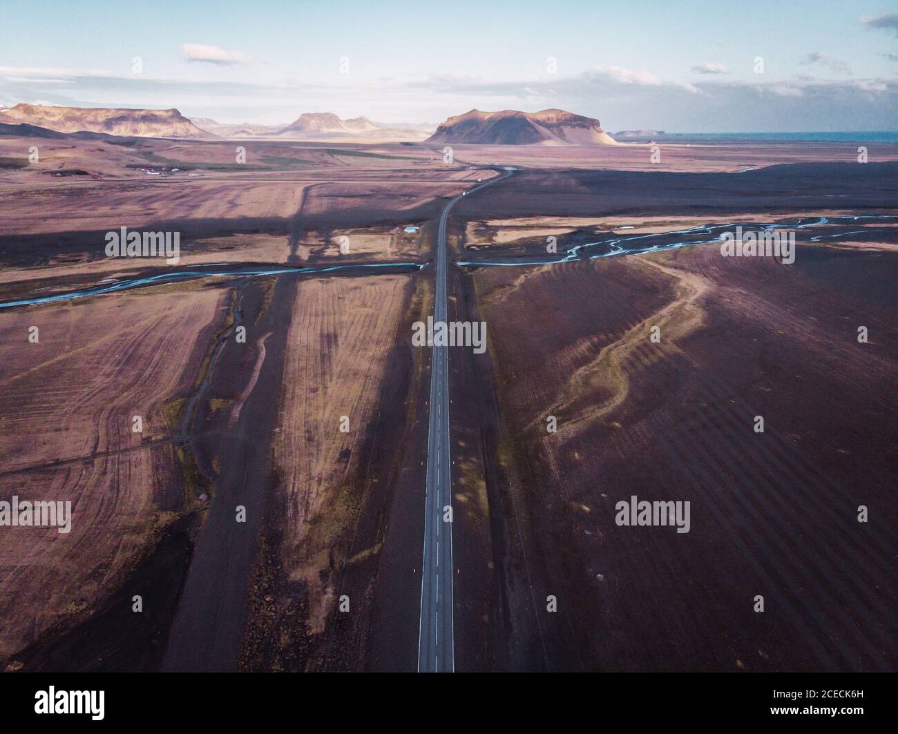 Aerial view road through rocky hi-res stock photography and images - Alamy