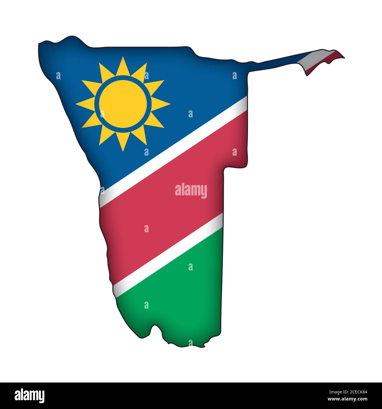 Namibia map flag Stock Vector Image & Art - Alamy