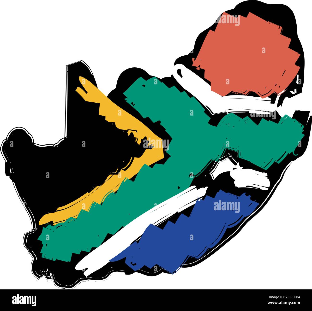 South Africa splash flag Stock Vector Image & Art - Alamy
