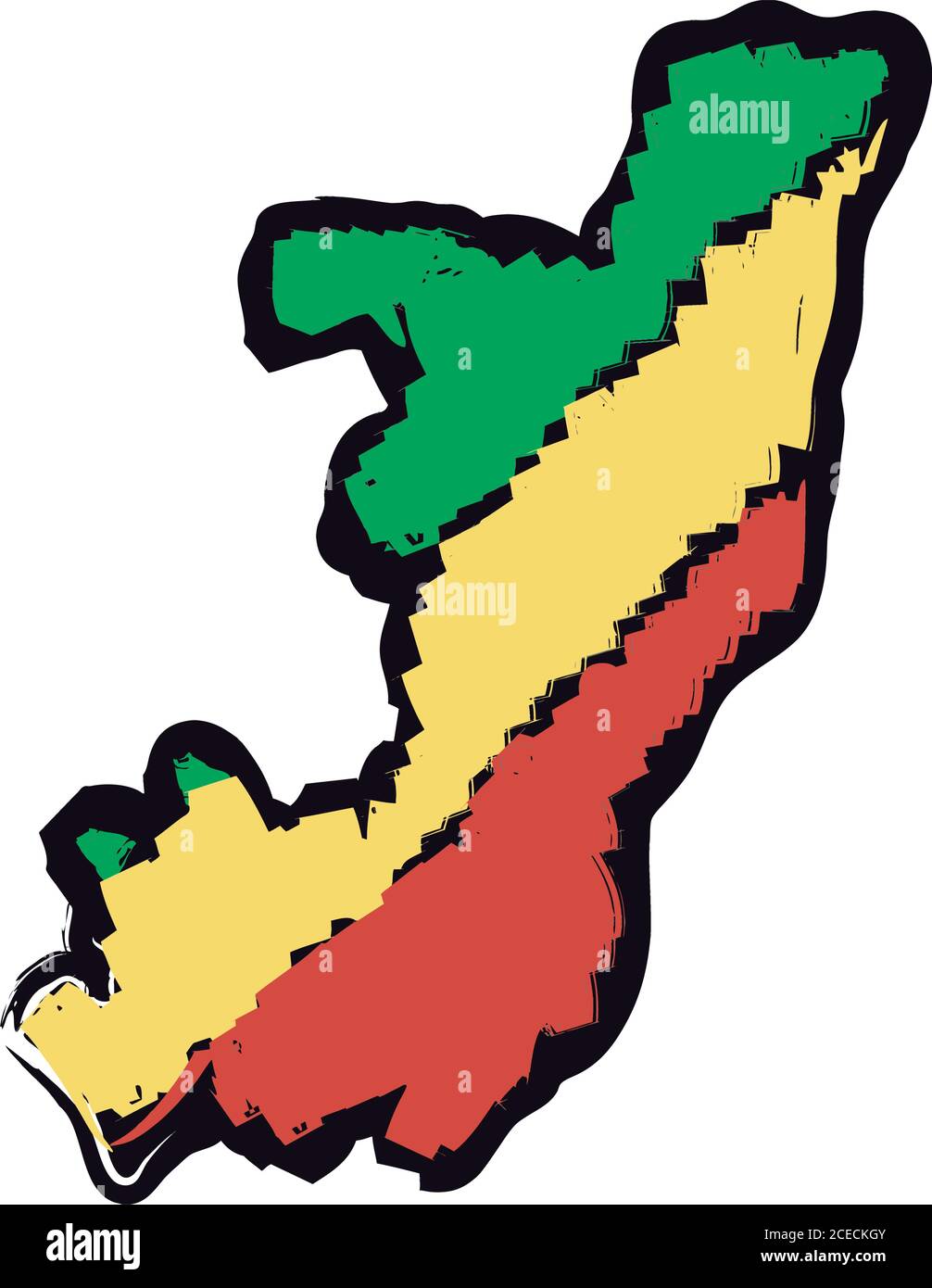 Map Flag Republic Of The Congo Stock Vector Image And Art Alamy