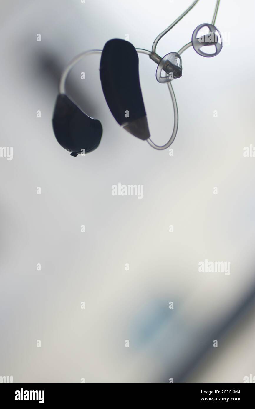 Digital modern technology for deaf people micro hearing aid Stock Photo ...