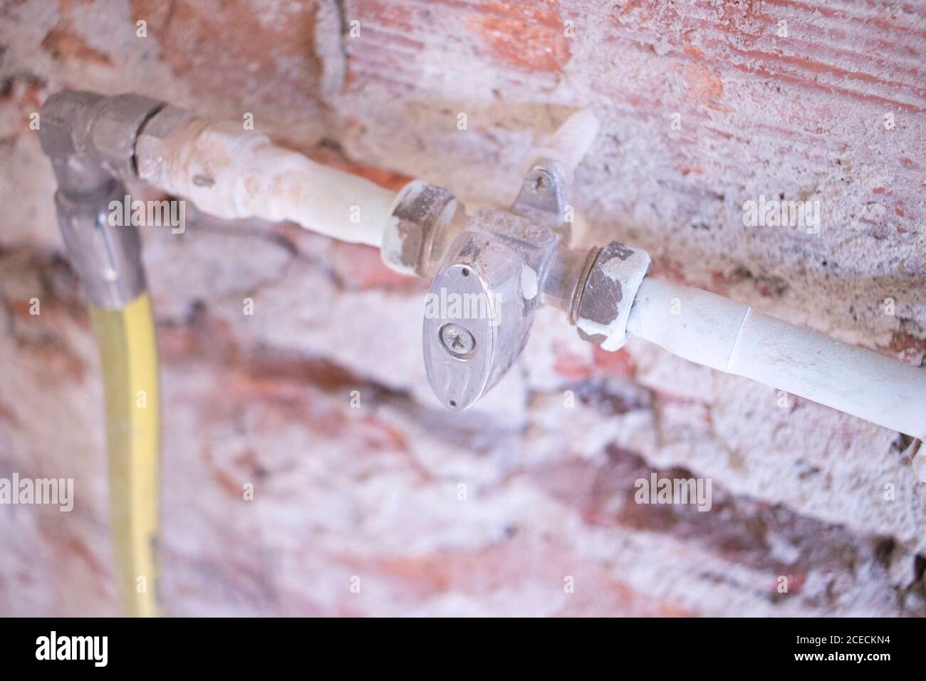 Building renovation works in appartment work by builders to renovate ...