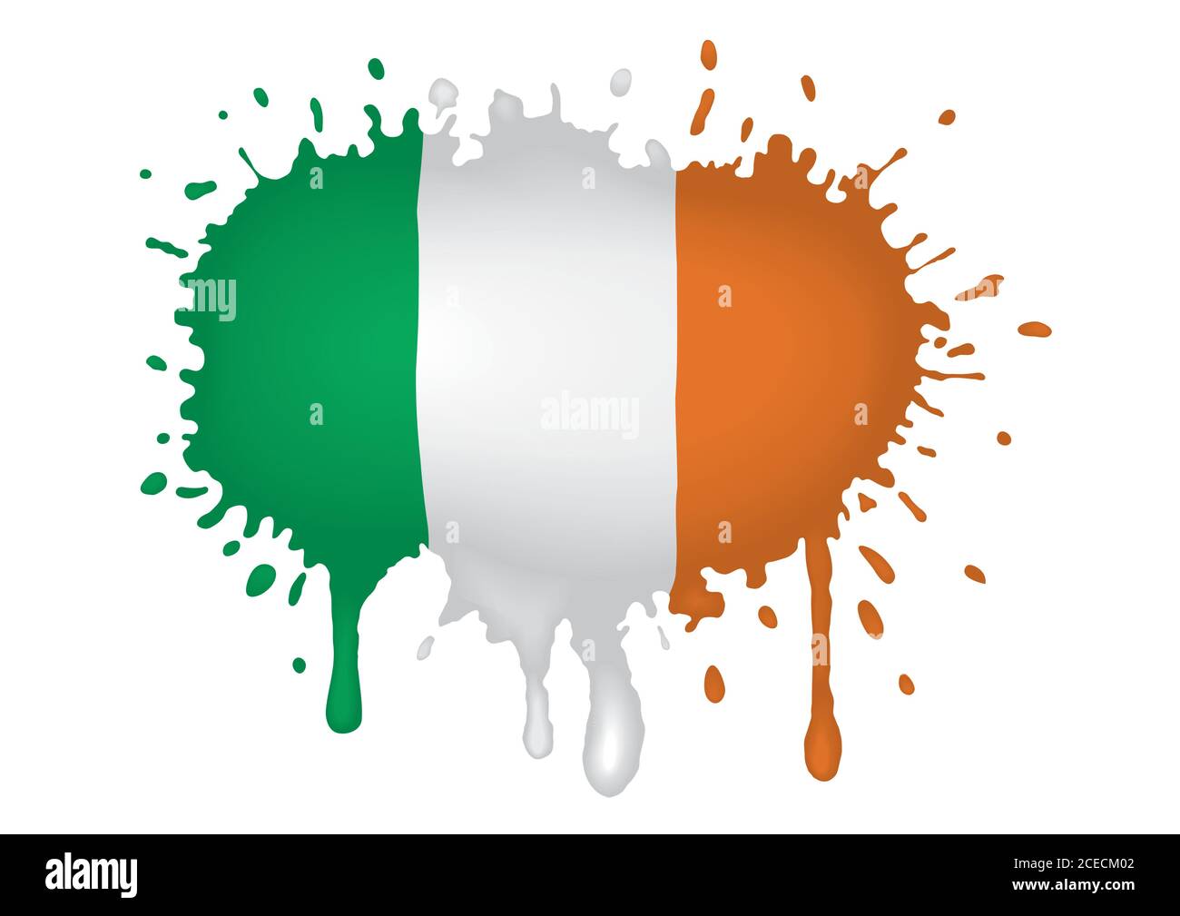 Ireland brush stroke Stock Vector Images - Alamy