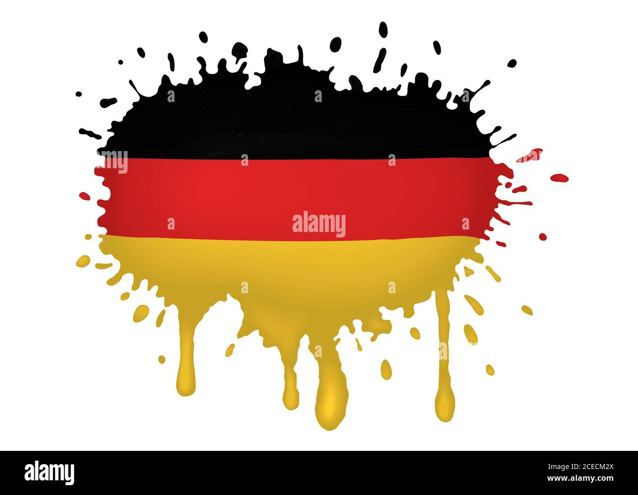 Germany splash flag Stock Vector Image & Art - Alamy