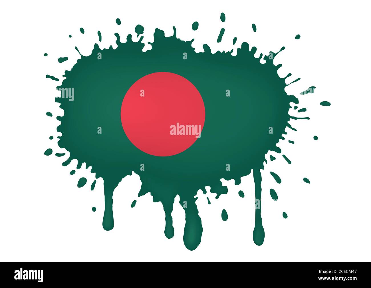 Bangladesh splash flag Stock Vector Image & Art - Alamy