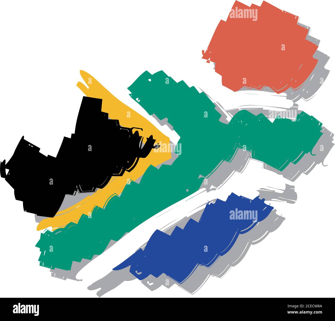 South Africa splash flag Stock Vector Image & Art - Alamy
