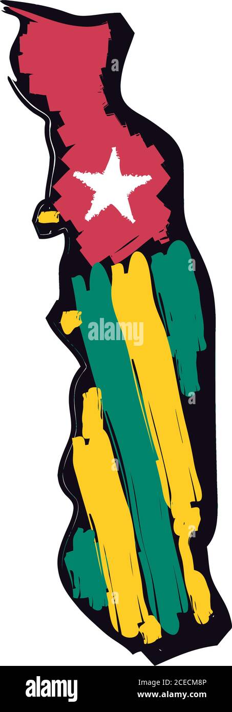 map flag Togo Stock Vector Image & Art - Alamy