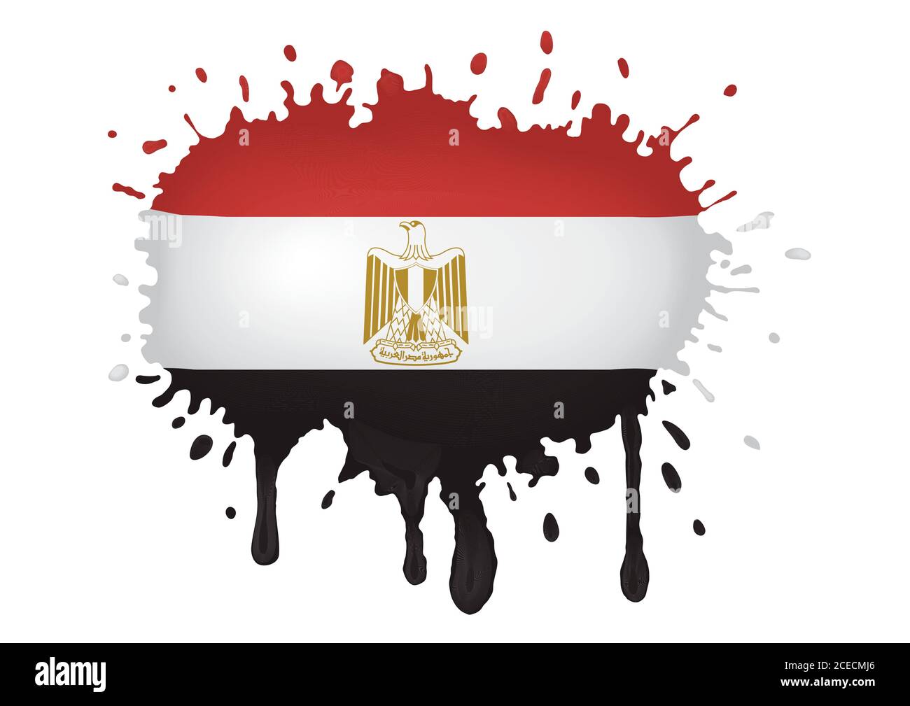 Egypt splash flag Stock Vector Image & Art - Alamy
