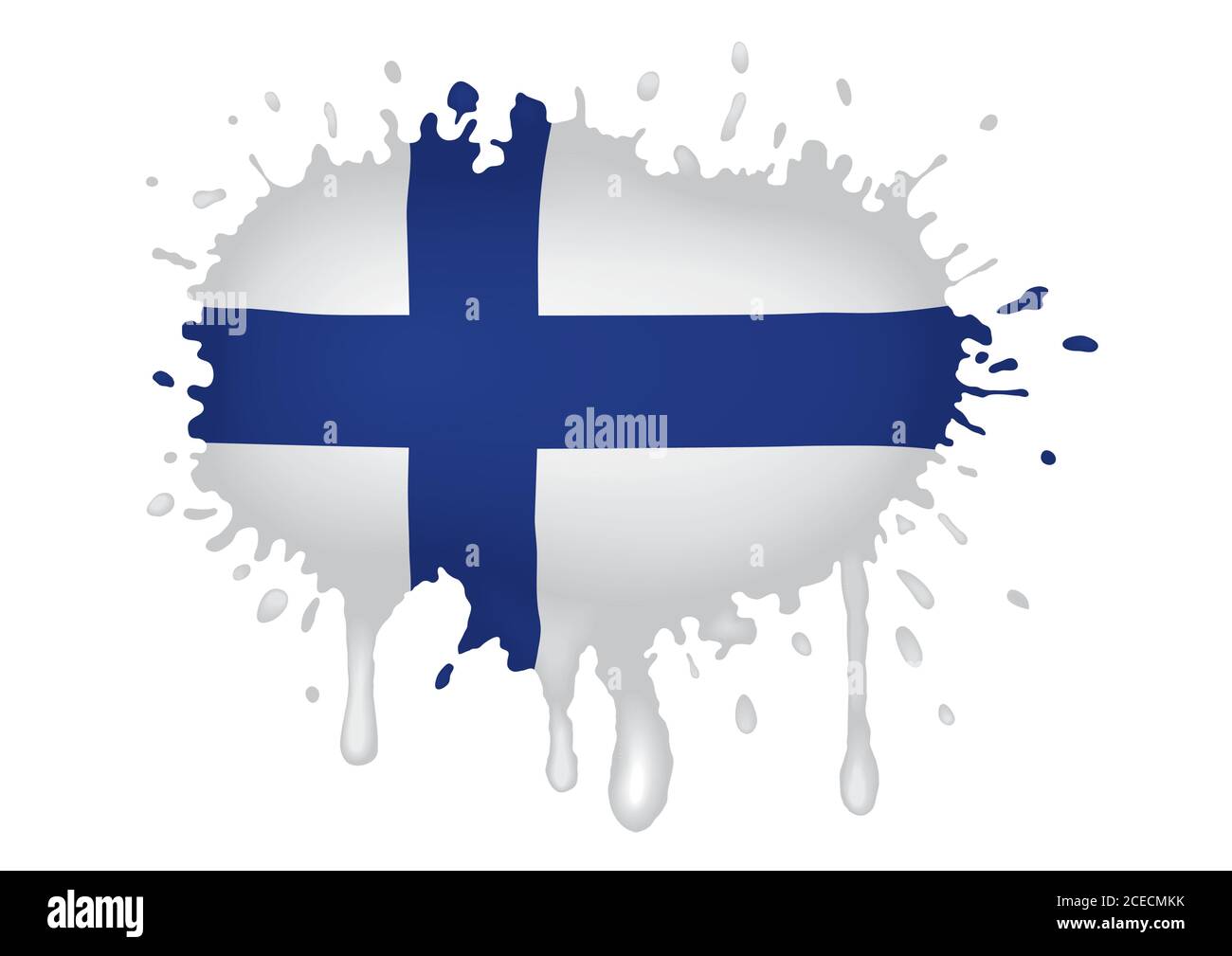 Finland splash flag Stock Vector Image & Art - Alamy