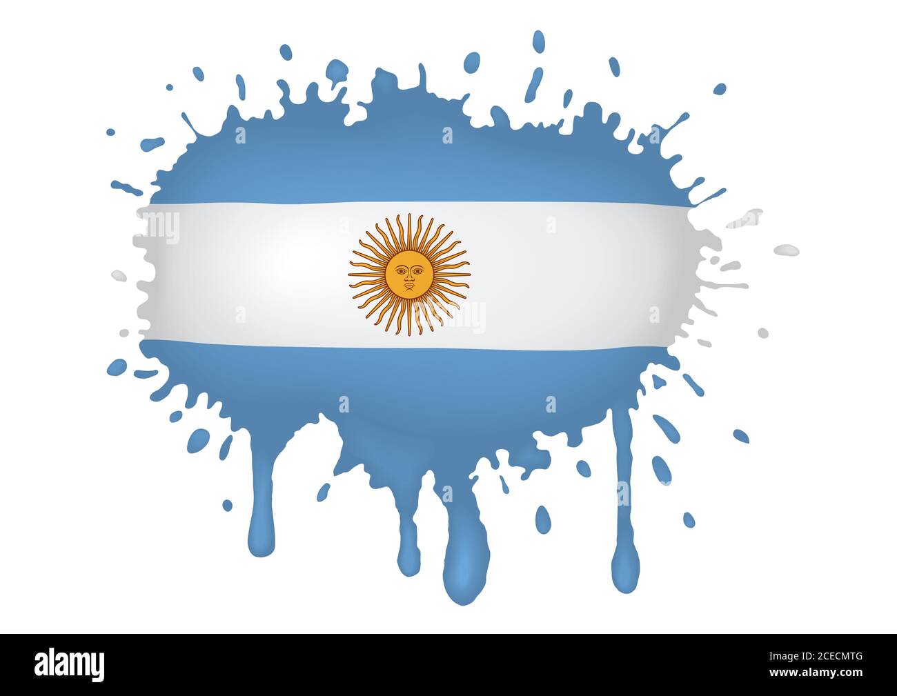 Argentina splash flag Stock Vector Image & Art - Alamy