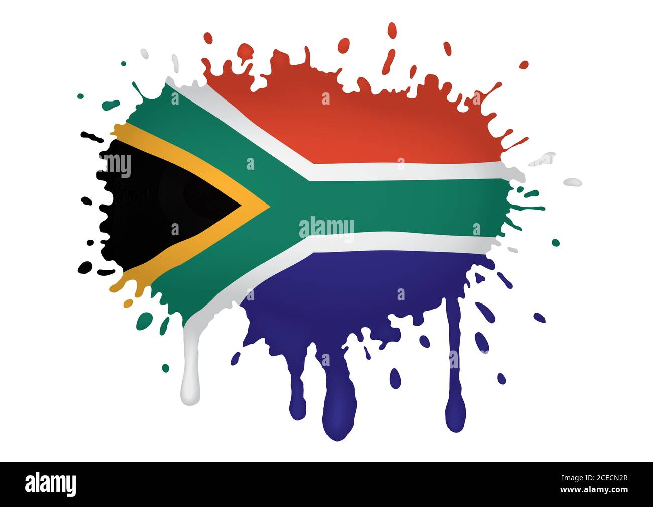 South Africa splash flag Stock Vector Image & Art - Alamy