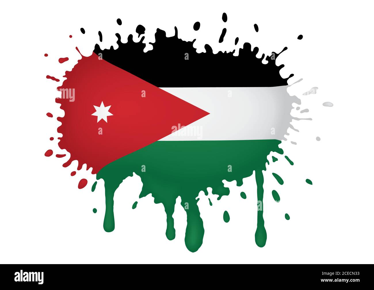 Jordan splash flag Stock Vector Image & Art - Alamy