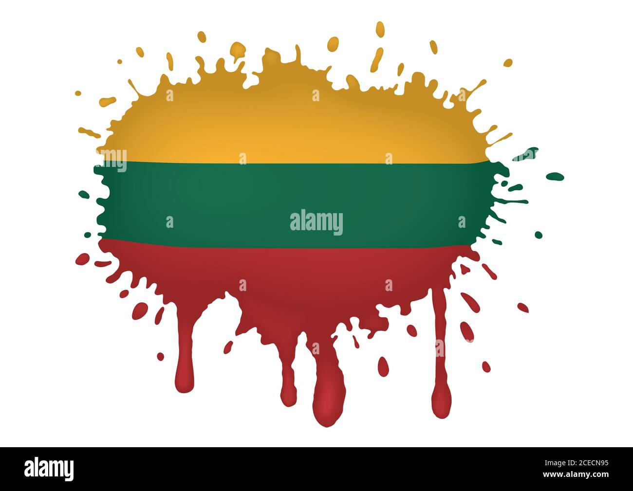 Lithuanian flags Stock Vector Images - Alamy