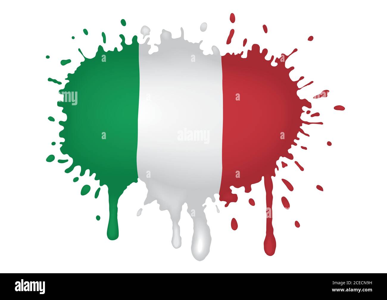 Italy splash flag Stock Vector Image & Art - Alamy