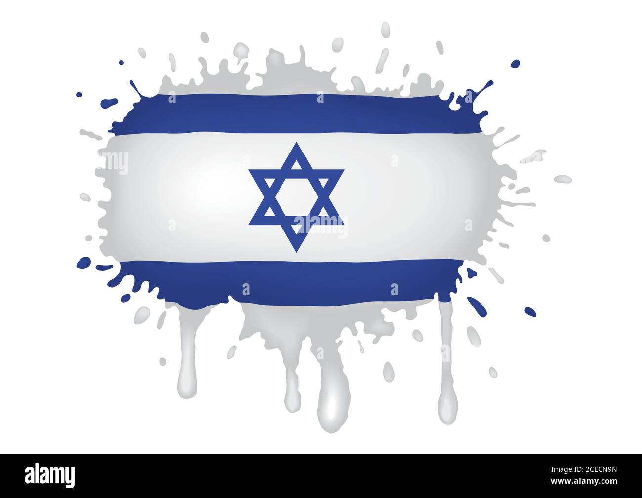 Israel splash flag Stock Vector Image & Art - Alamy