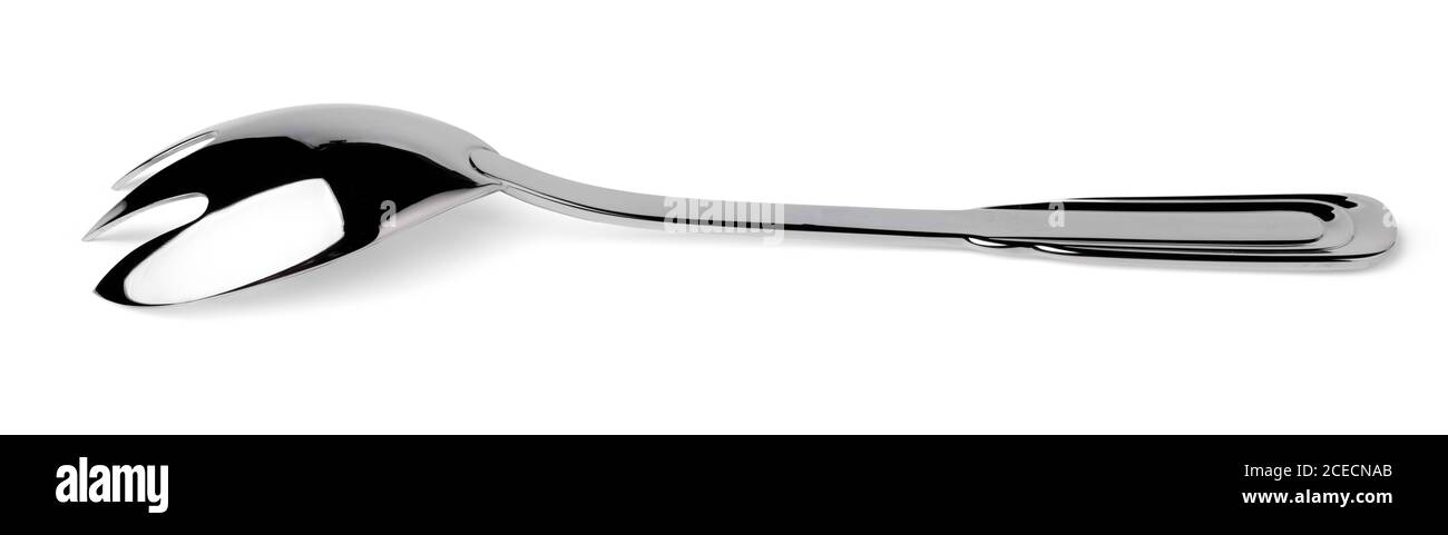 Metal steel spoon isolated on white background Stock Photo - Alamy