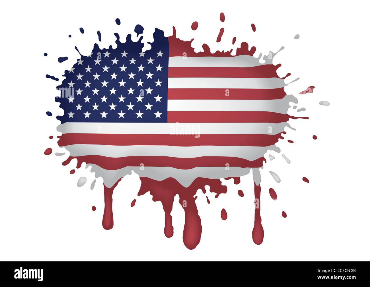 United States splash flag Stock Vector Image & Art - Alamy