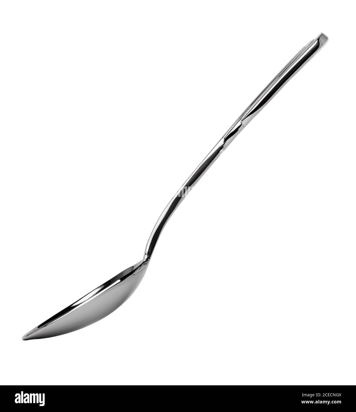 Metal steel spoon isolated on white background Stock Photo - Alamy