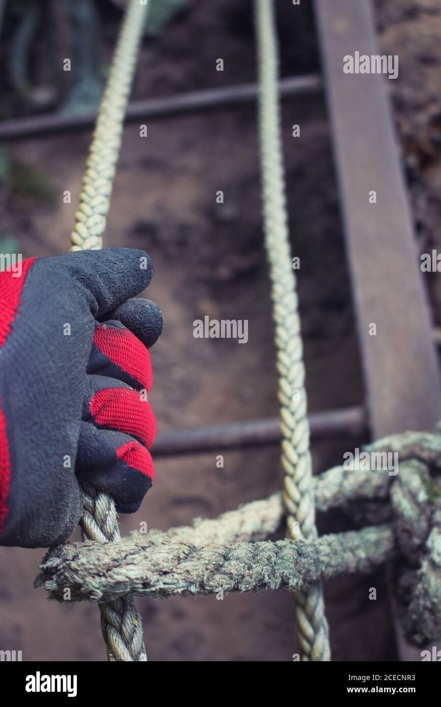 Pull up climb hi-res stock photography and images - Alamy