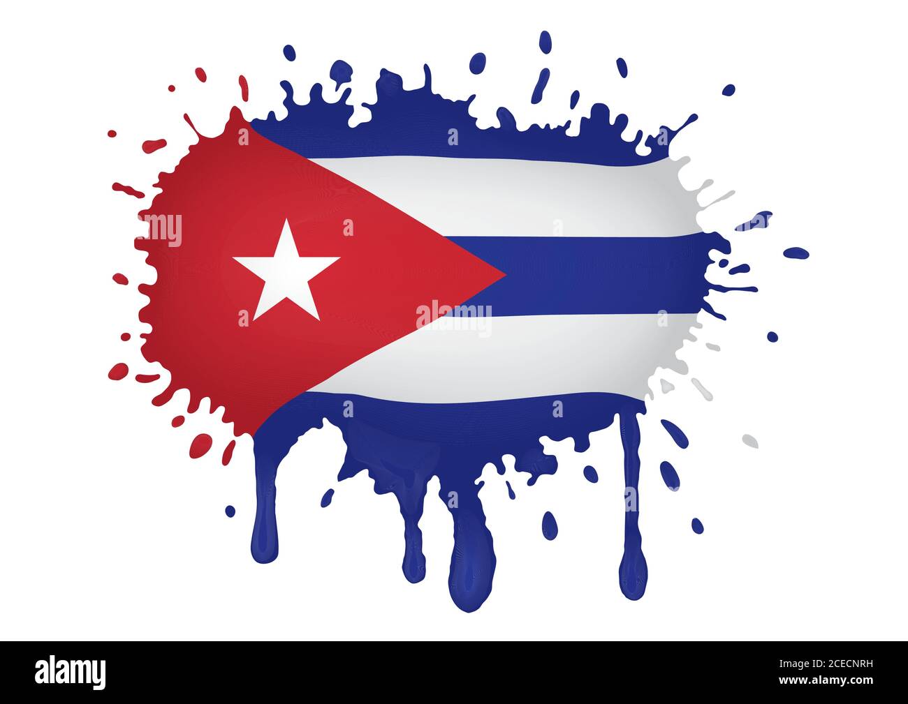Cuba flag sketch splash icon Stock Vector Image & Art - Alamy
