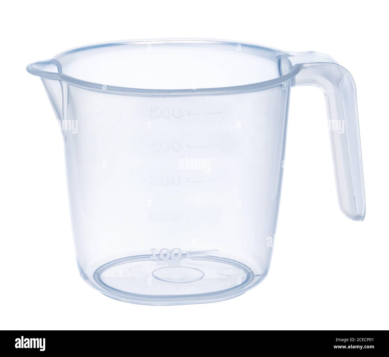 Empty beaker isolated on white background close up Stock Photo - Alamy