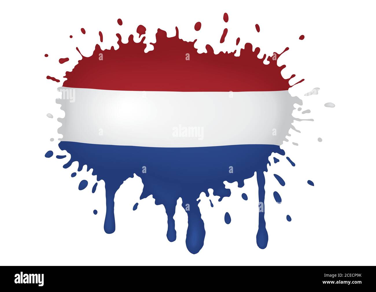 Netherlands flag sketch brush splash Stock Vector Image & Art - Alamy
