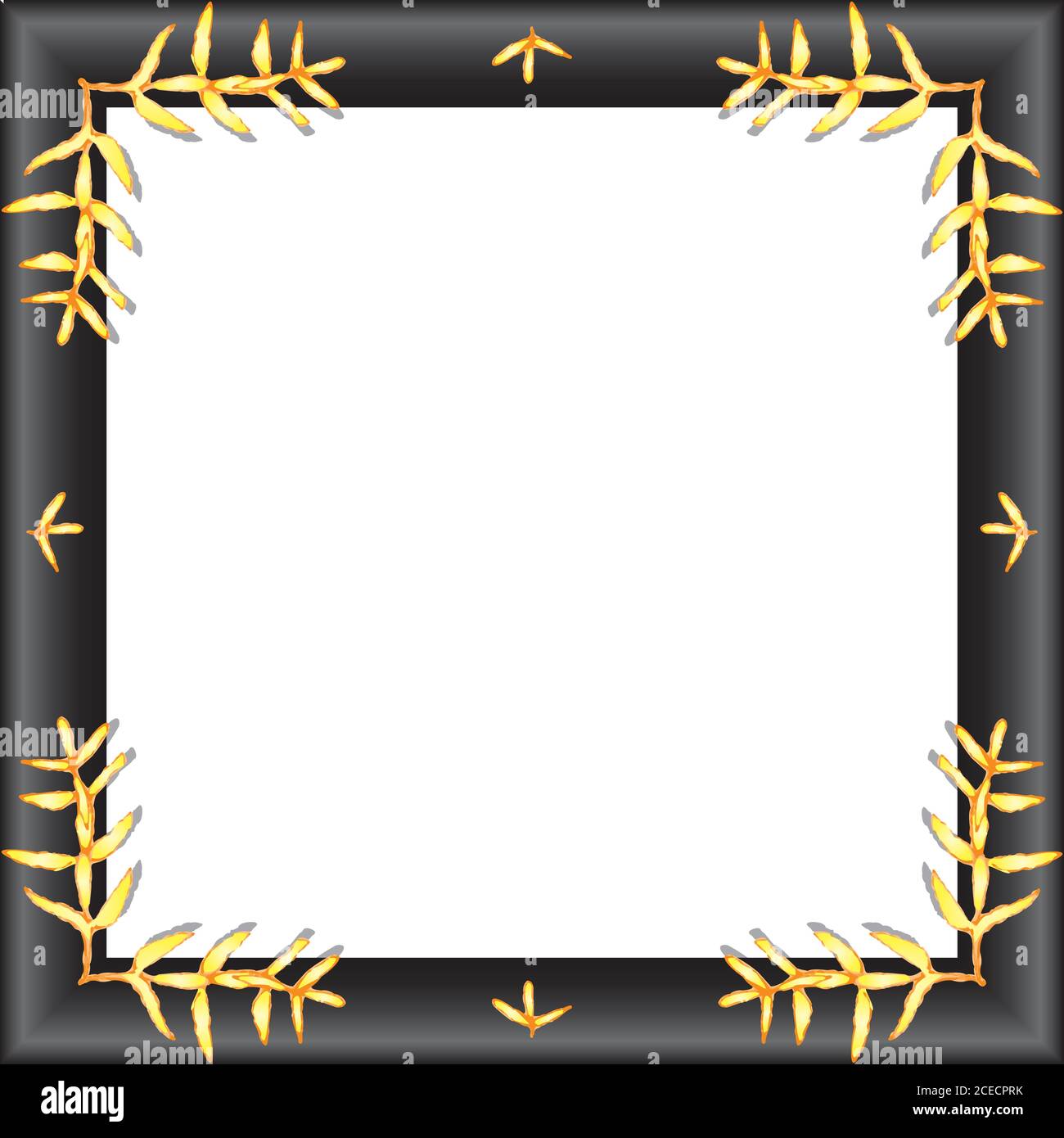 background vegetation frame Stock Vector Image & Art - Alamy