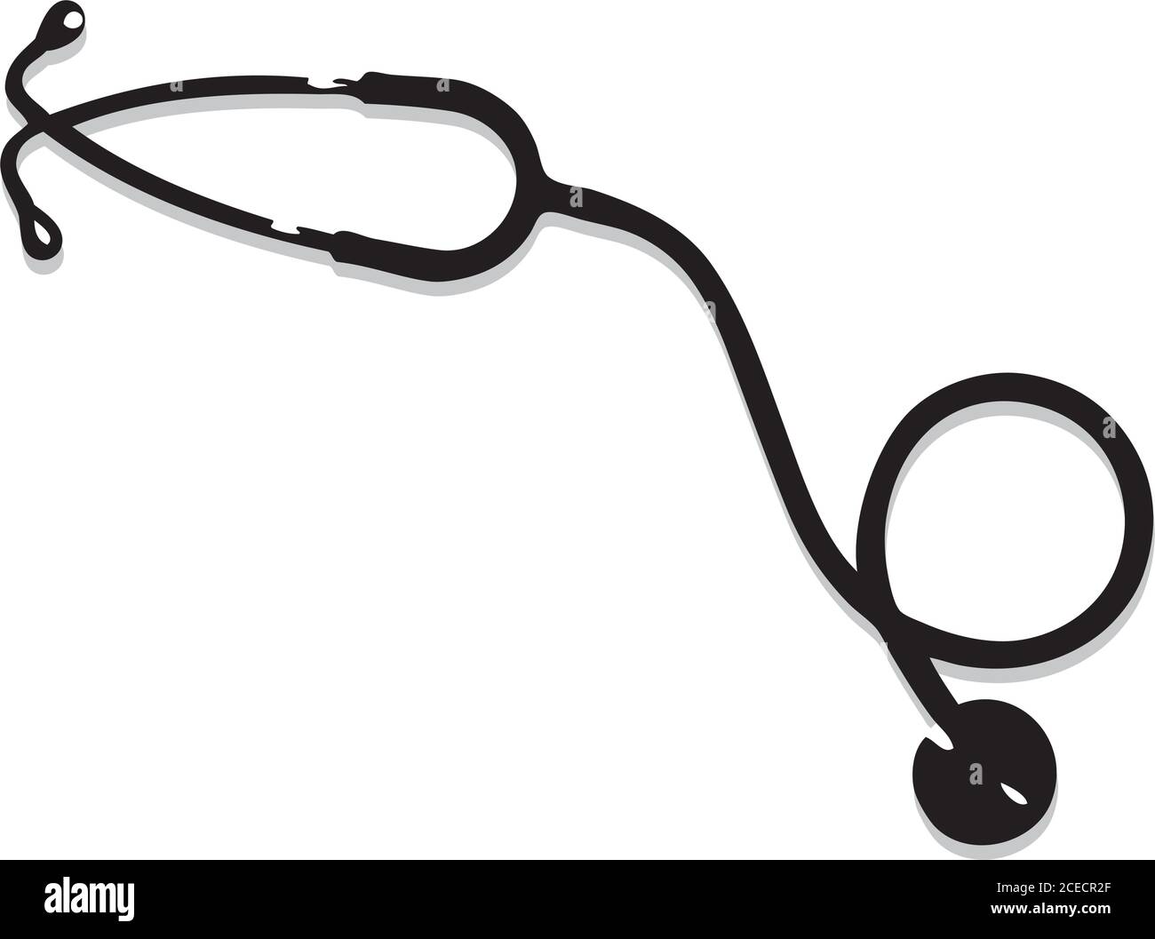Auscultation stethoscope Stock Vector Images - Alamy