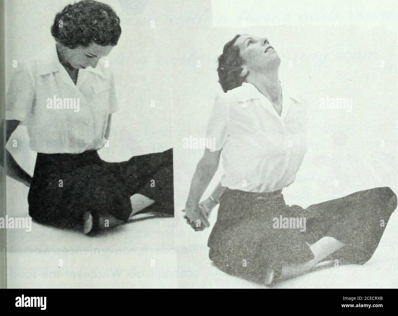 . The Ladies' home journal. SK STRETCH. 1. Lie flat on floor, bend ...