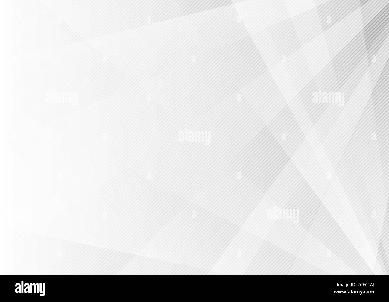 Abstract white and gray geometric shine and layer element on light ...