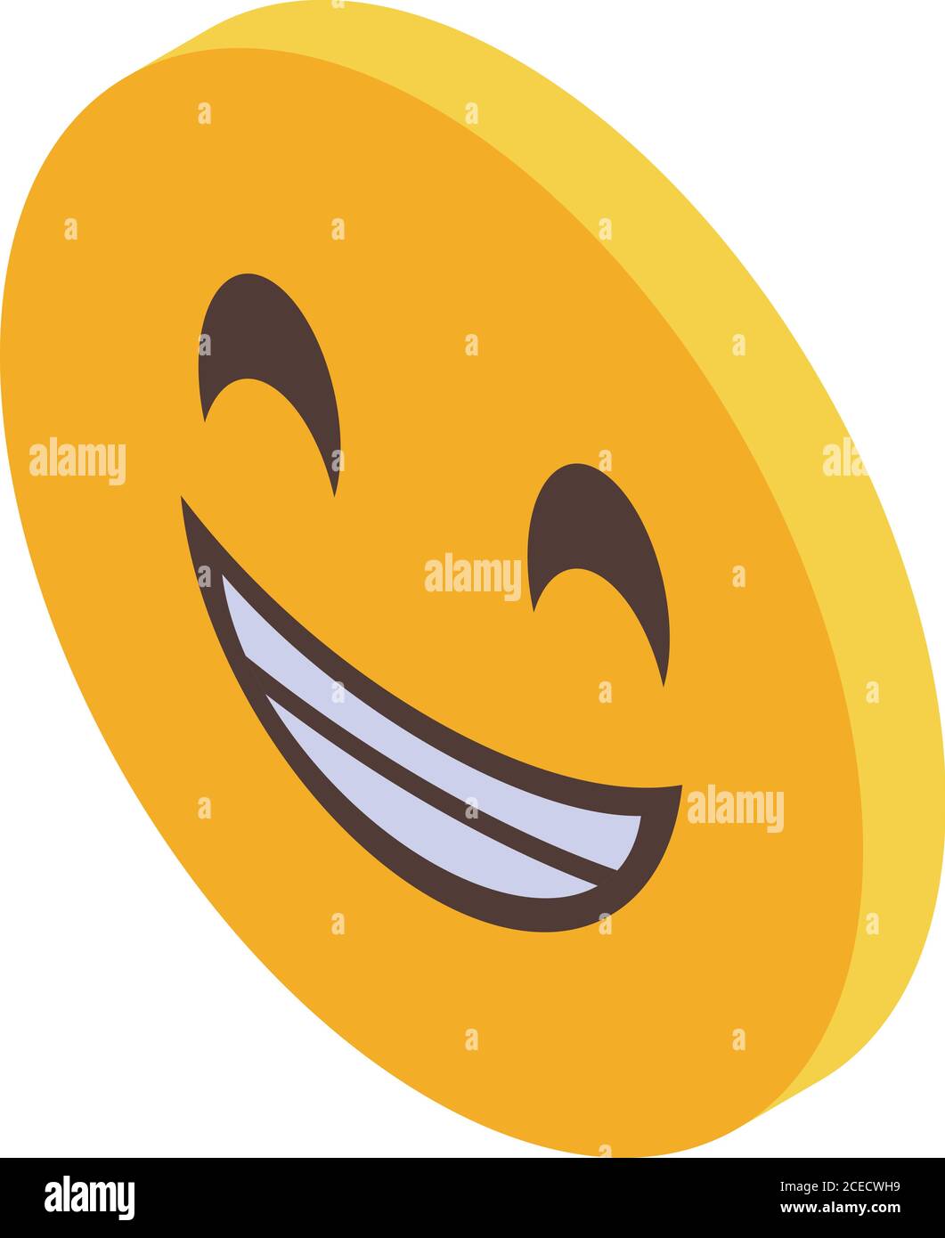 Digital emoji icon, isometric style Stock Vector Image & Art - Alamy