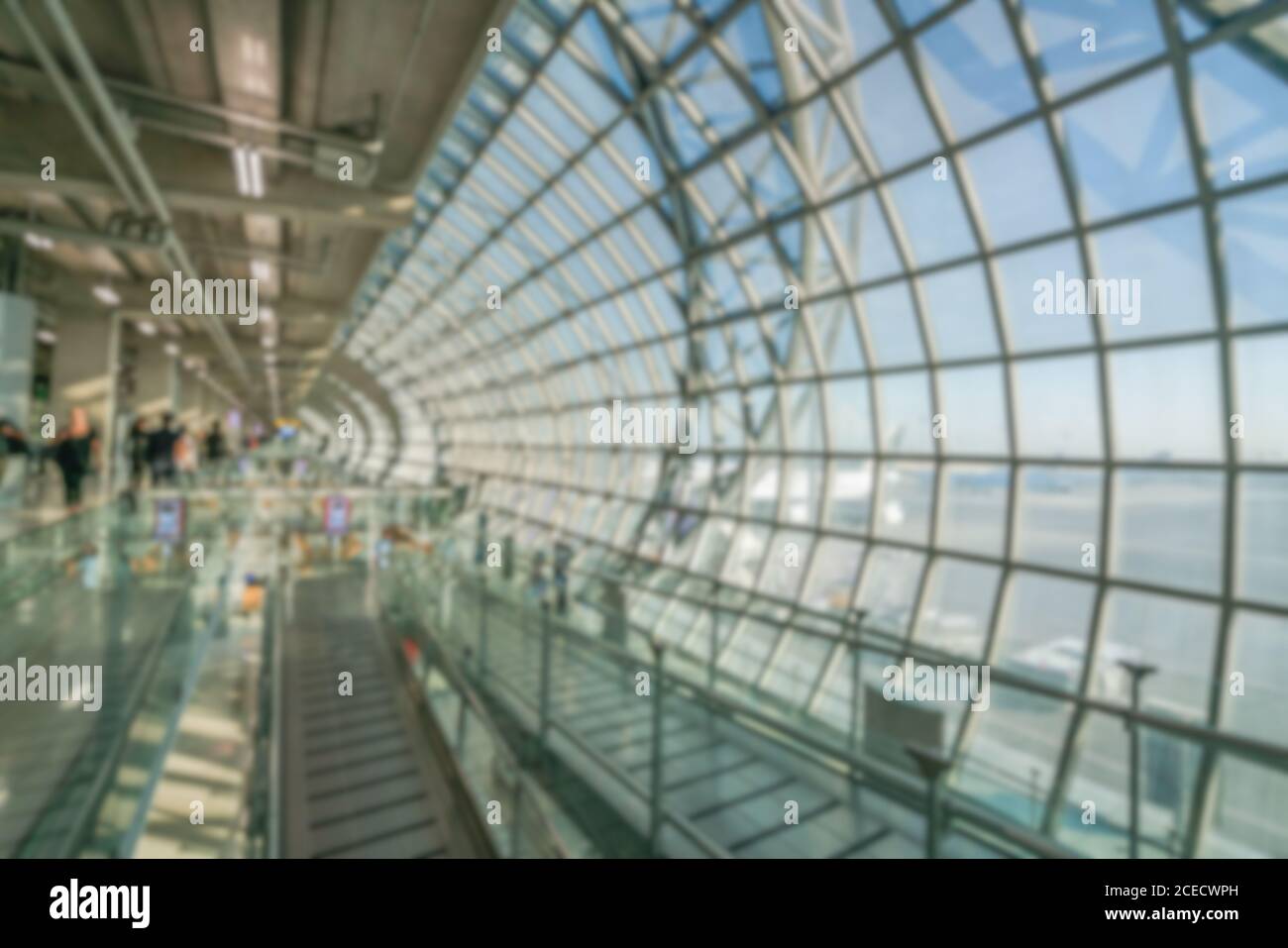 Blur background of building interior at hallway Stock Photo - Alamy