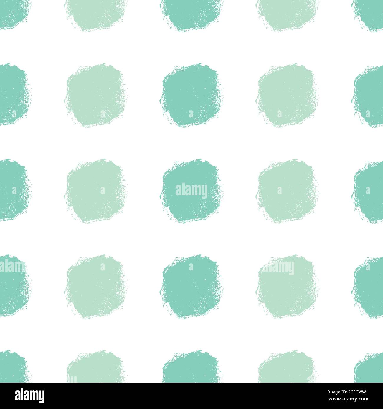 Mono print style circles seamless vector pattern background. Textured ...