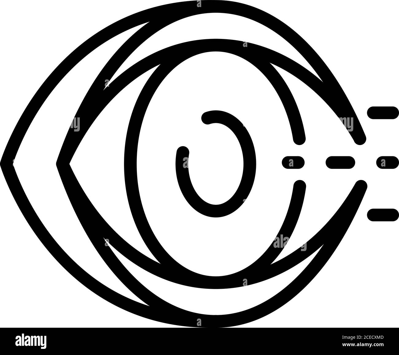Blind eye man icon, outline style Stock Vector Image & Art - Alamy
