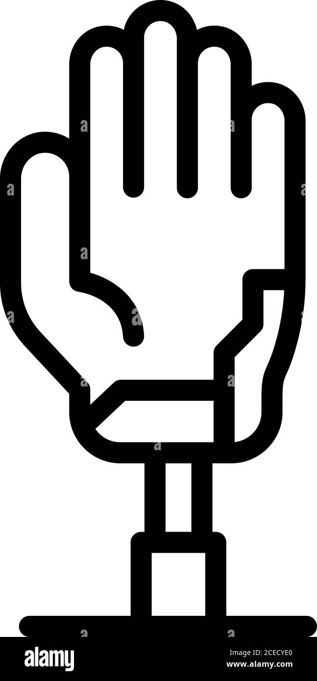 Hand handicapped icon, outline style Stock Vector Image & Art - Alamy