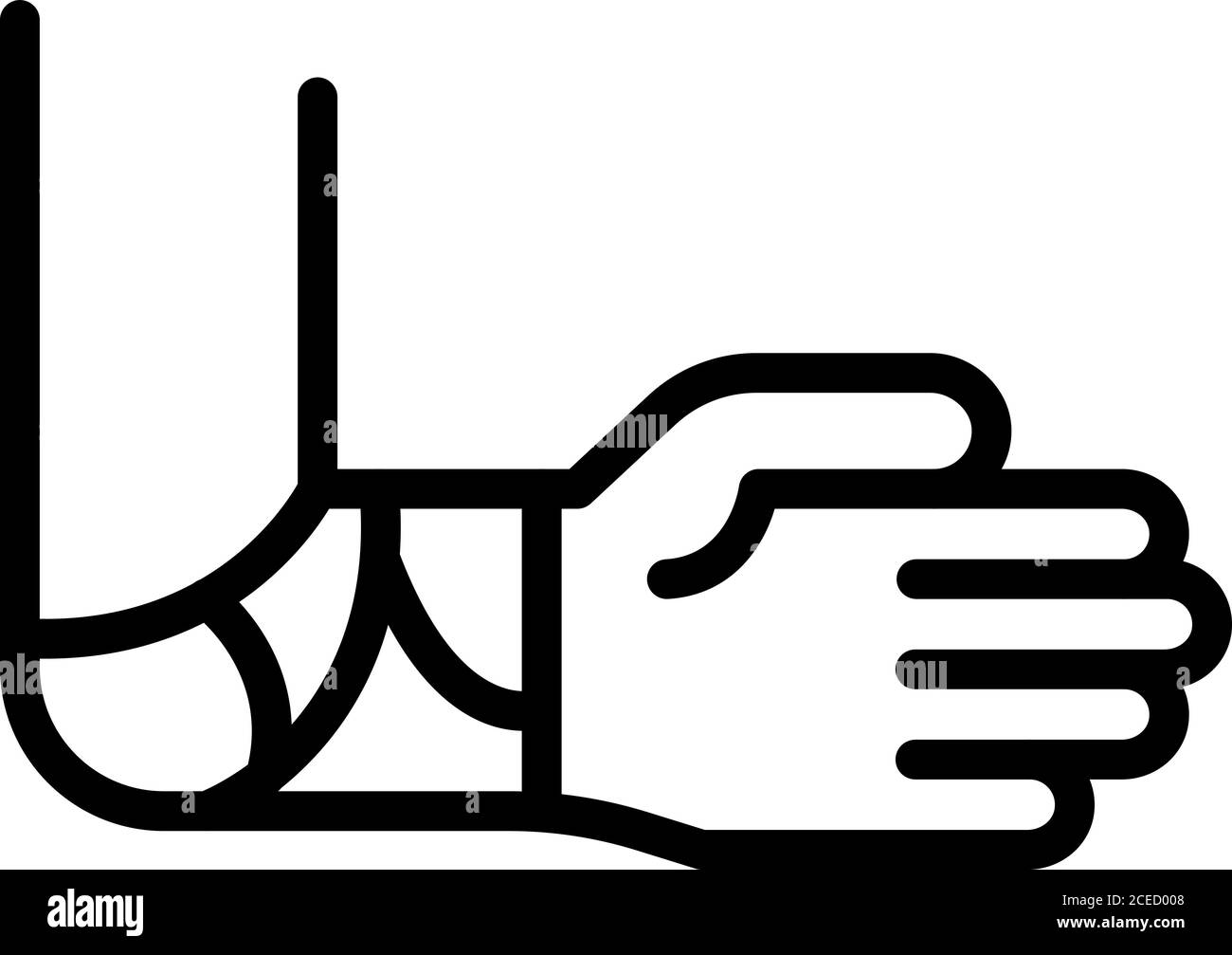 Bandage hand icon, outline style Stock Vector Image & Art - Alamy