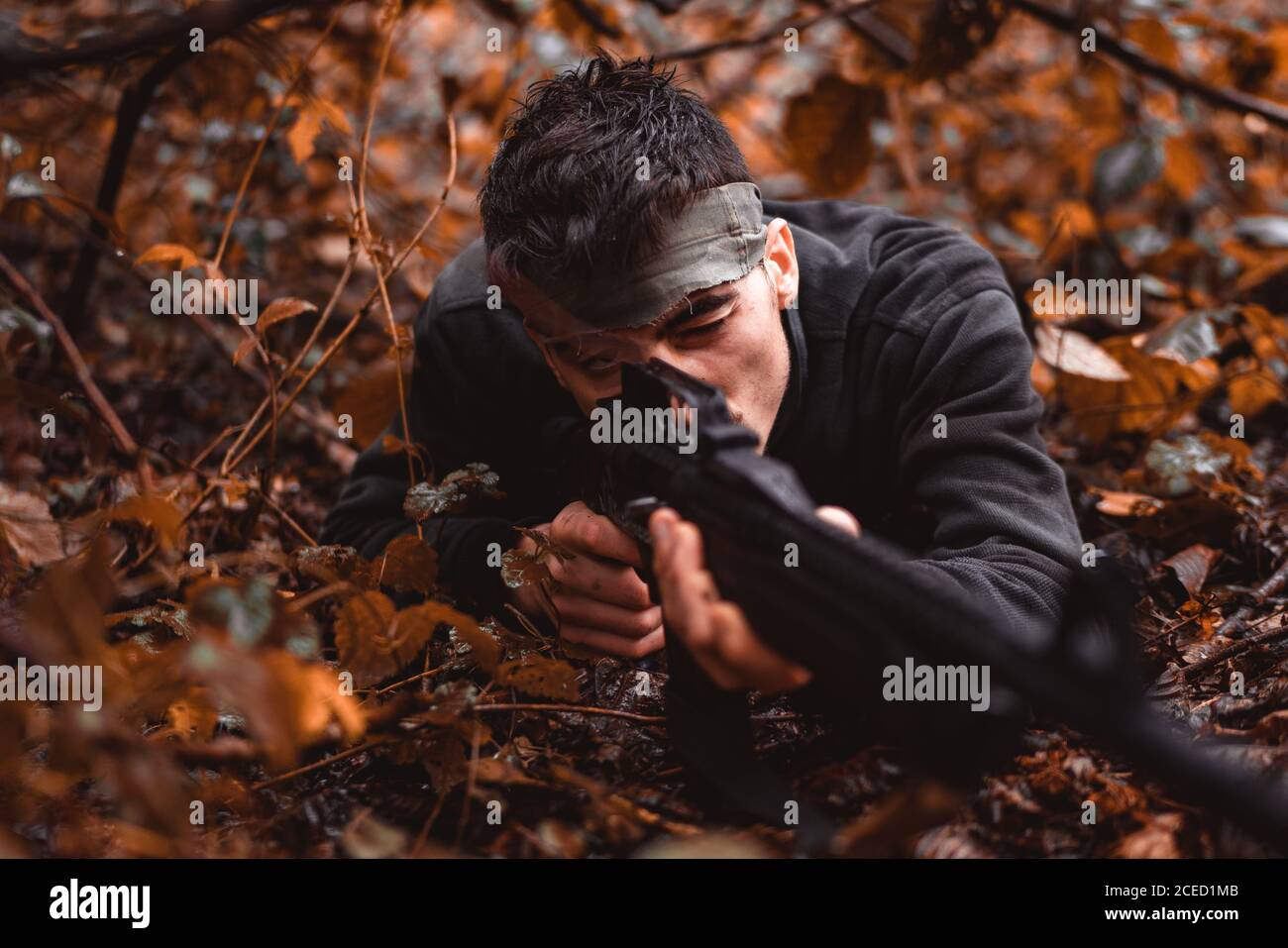 Man hunter outdoor in autumn hi-res stock photography and images - Alamy