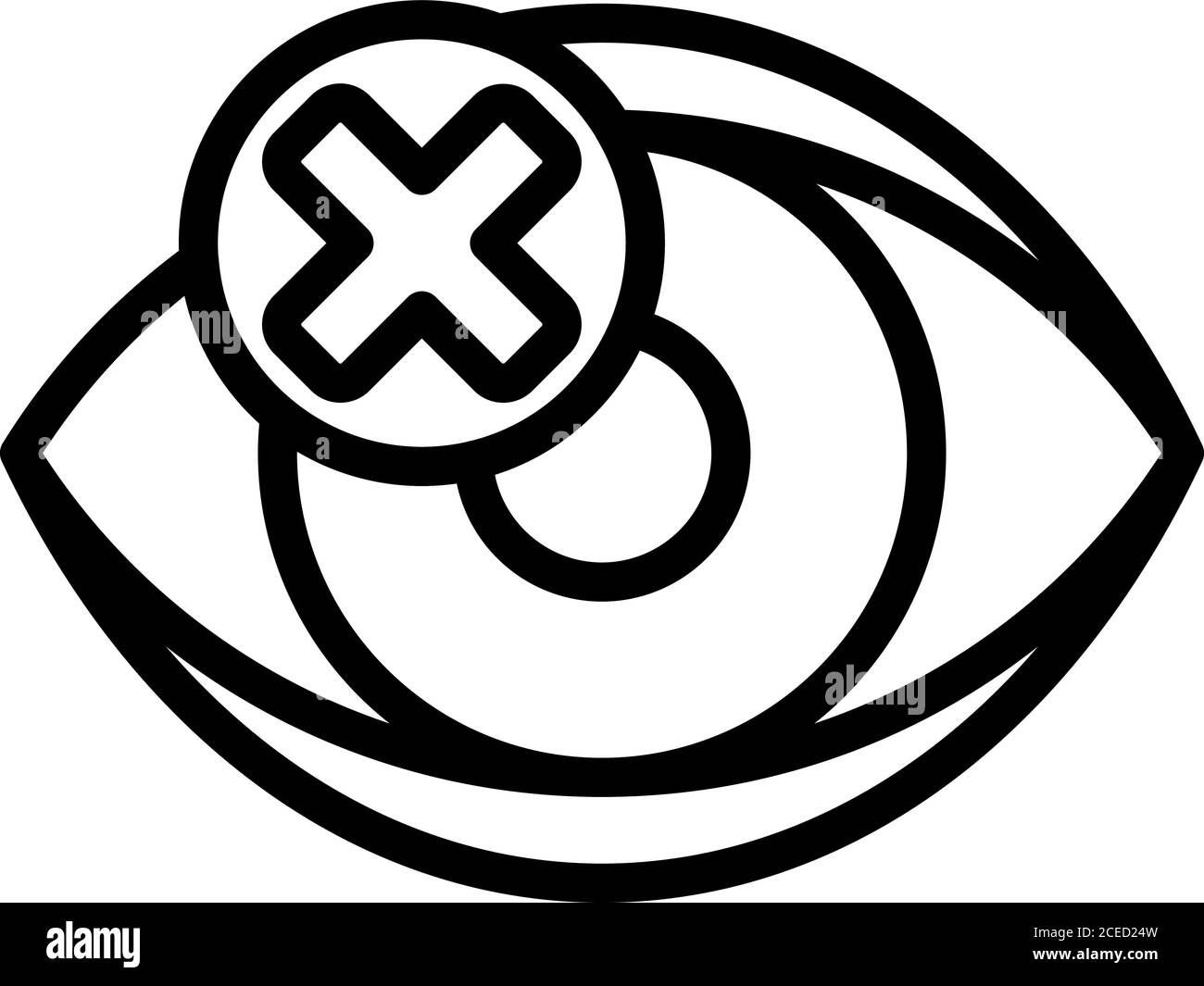 Blind man icon, outline style Stock Vector Image & Art - Alamy