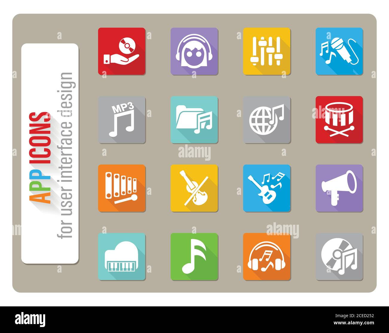 music icon set Stock Vector Image & Art - Alamy