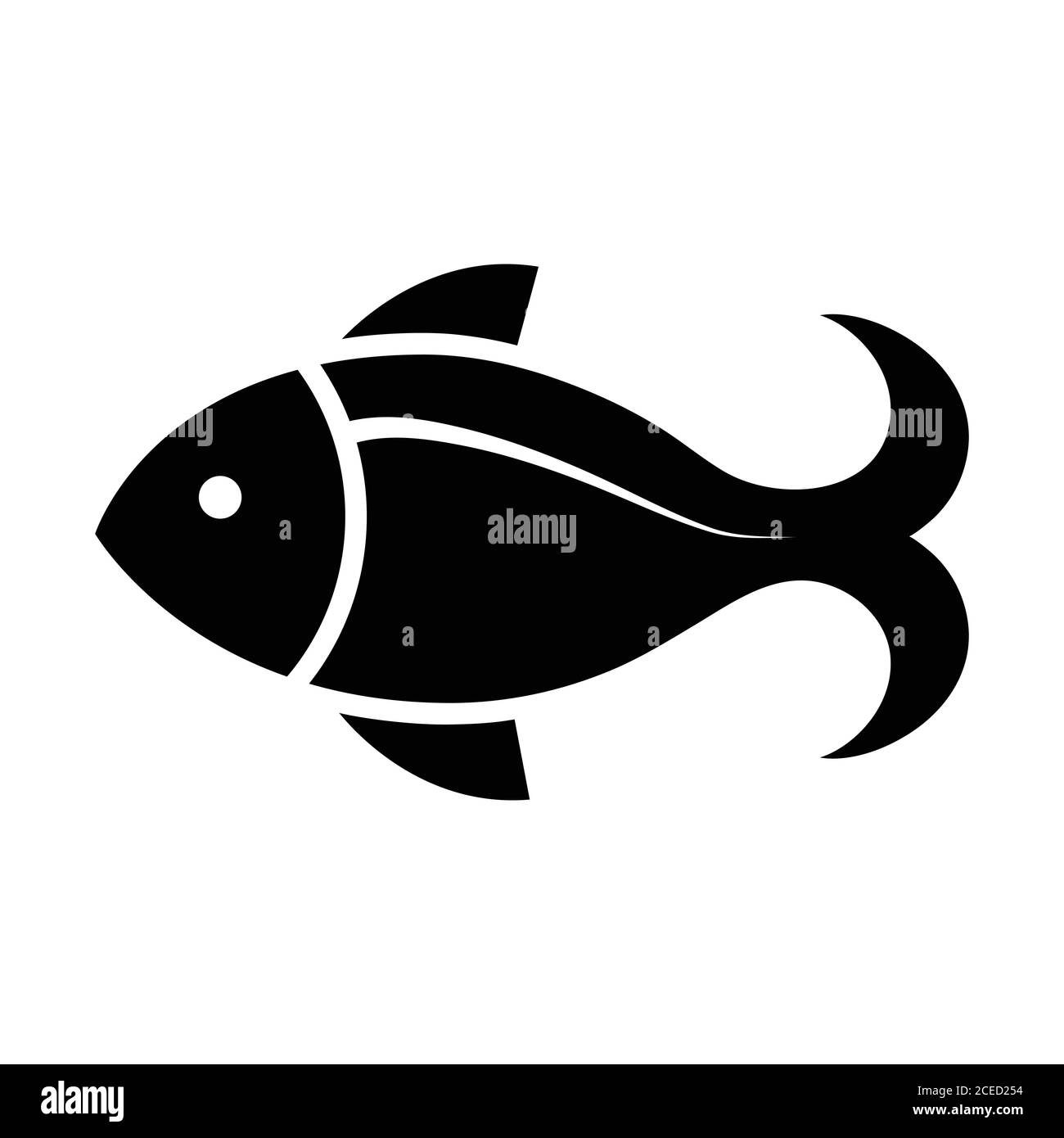 Fish Icon Black
