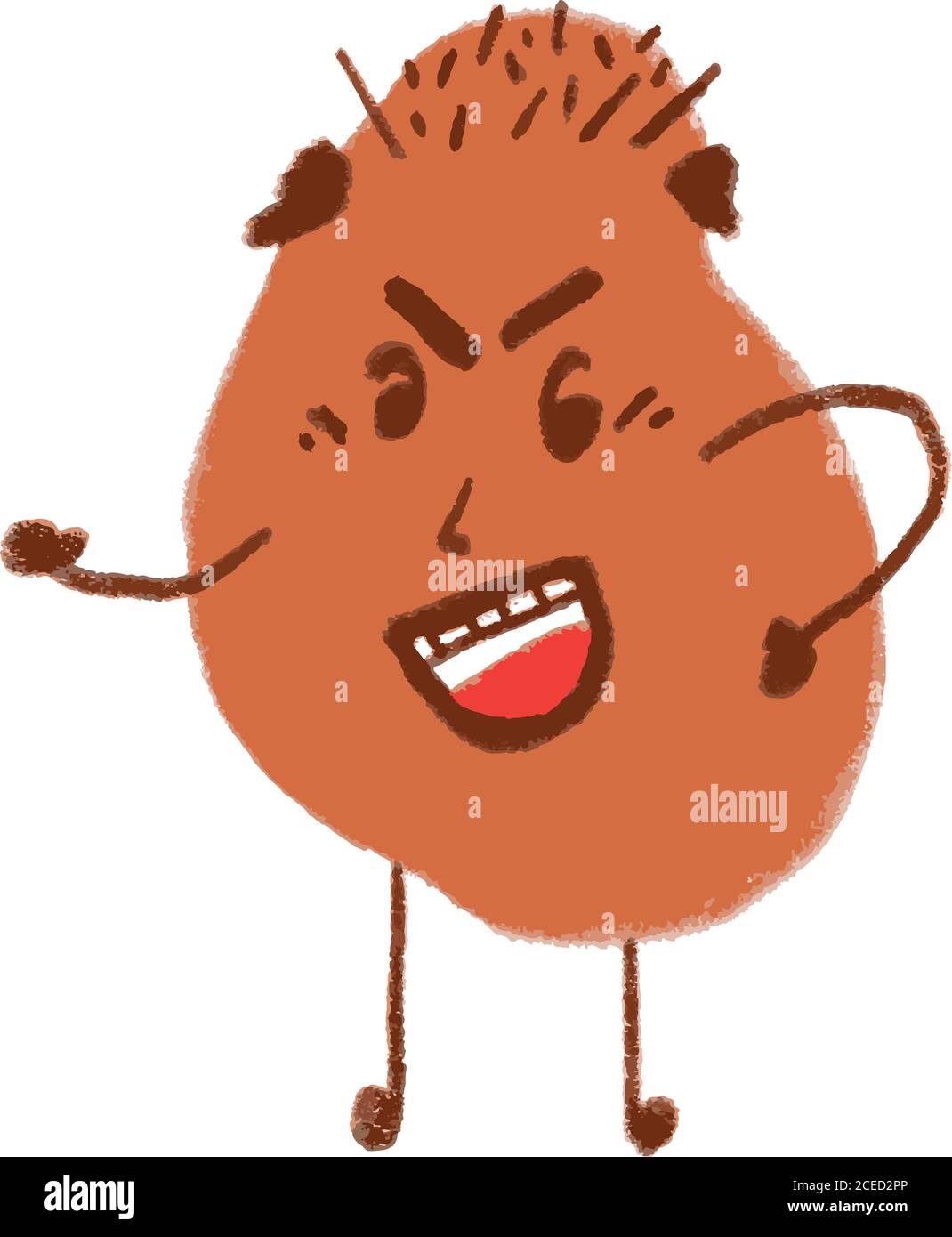 Angry potato cartoon character Stock Vector Image & Art - Alamy