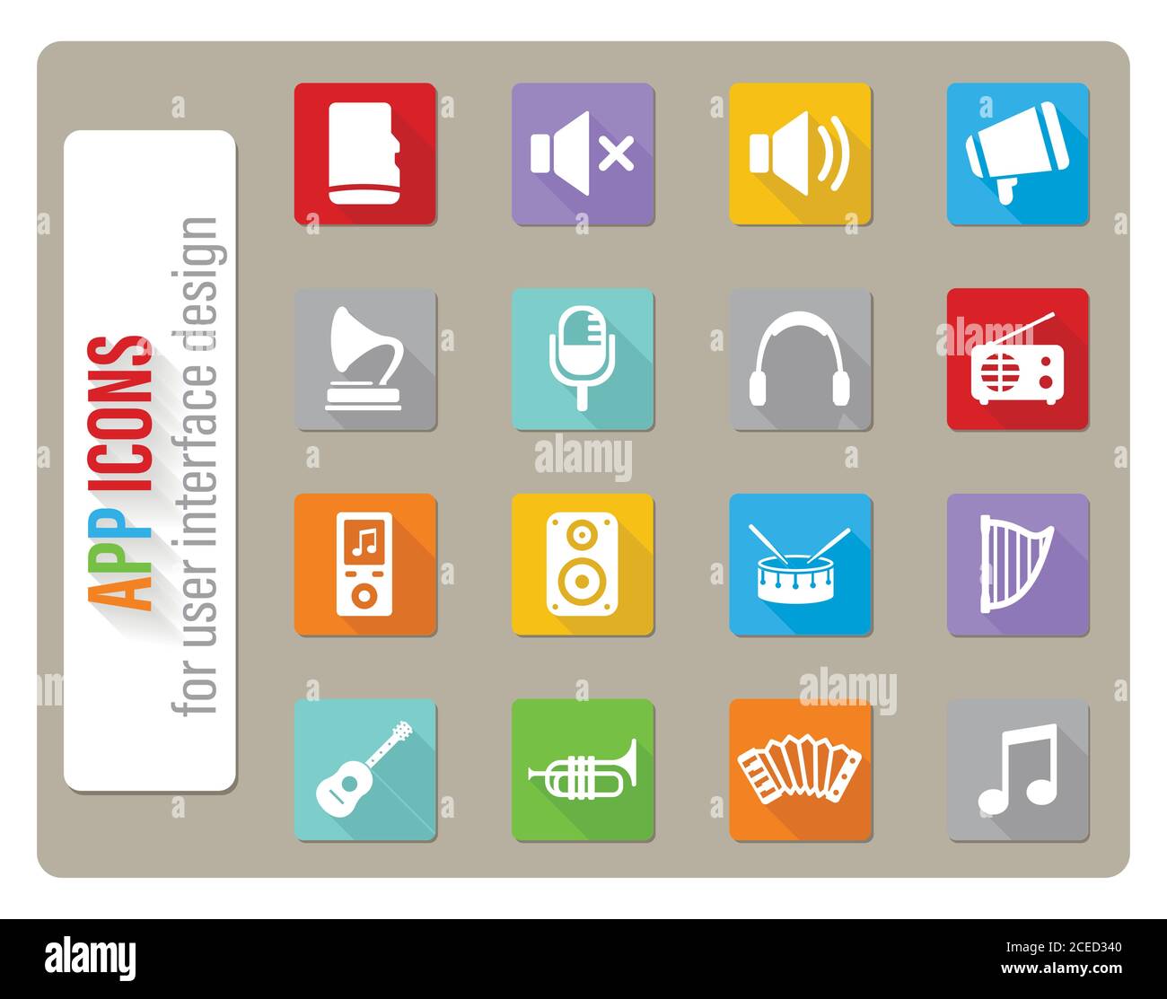 Music simply icons Stock Vector Image & Art - Alamy