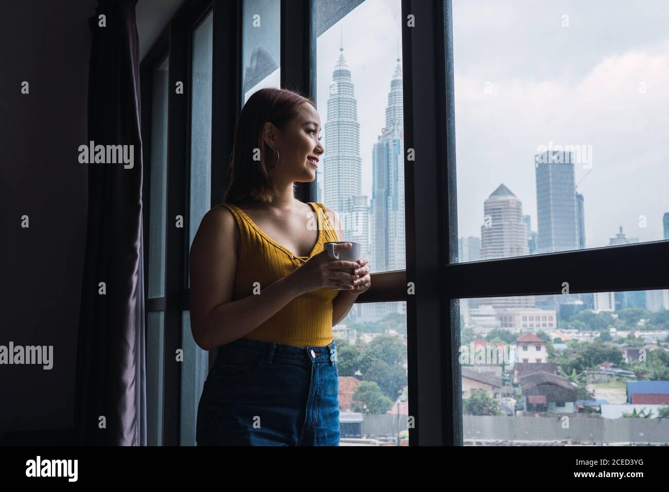 Asian pretty woman standing hi-res stock photography and images - Alamy