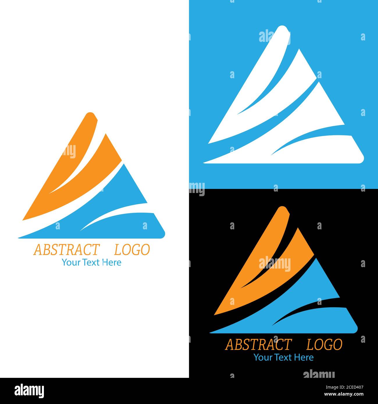 Abstract logo. Color vector illustration for logo, sticker or emblem ...