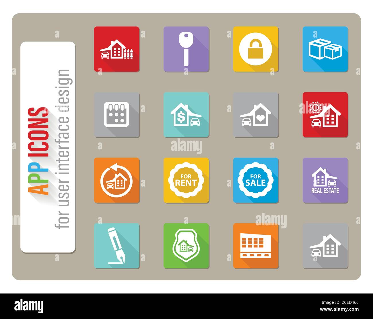 real estate icon set Stock Vector Image & Art - Alamy