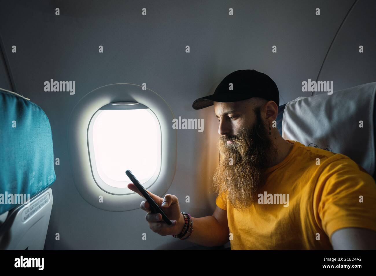 Inside of plane hi-res stock photography and images - Alamy
