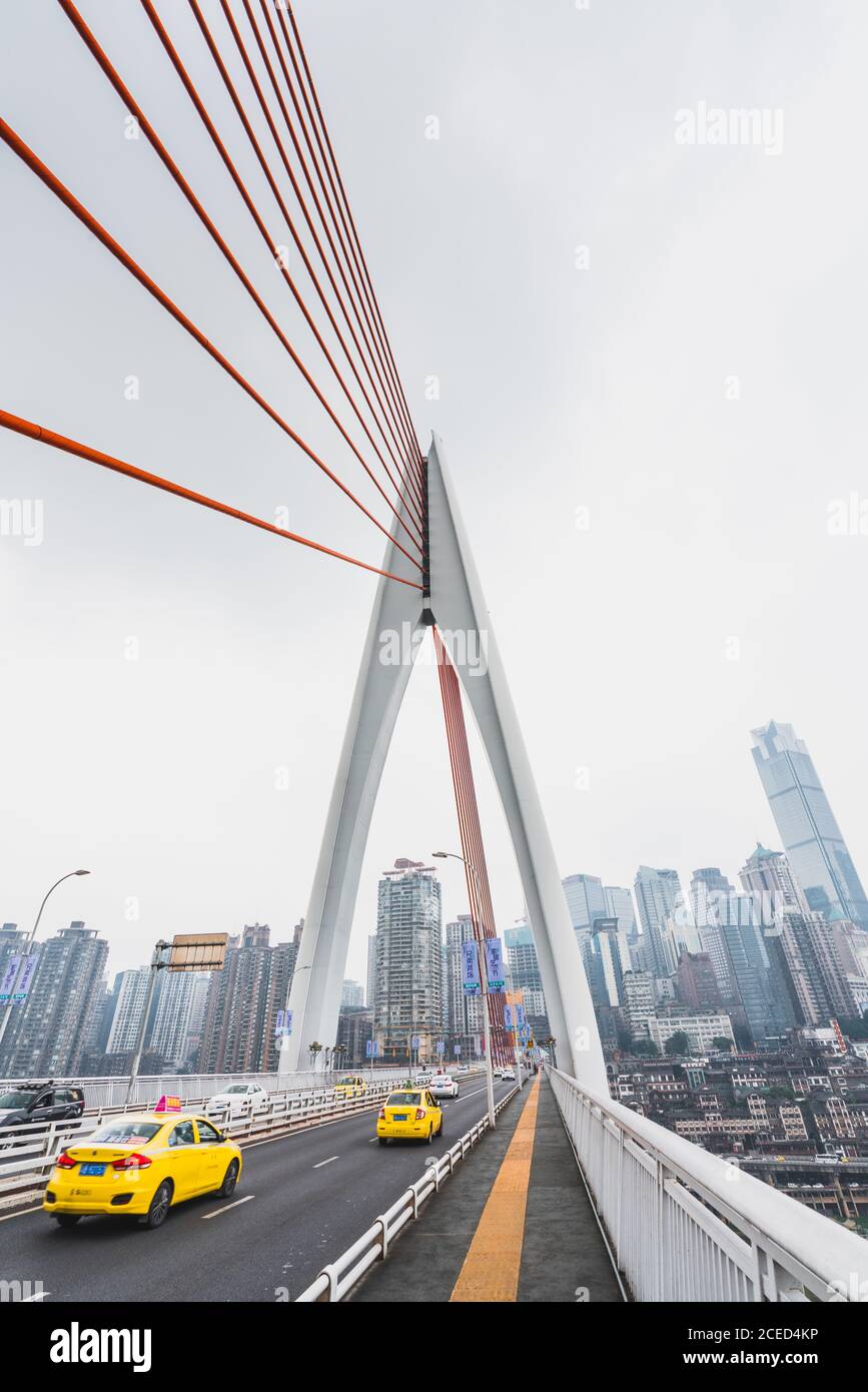 Modern suspension bridge hi-res stock photography and images - Alamy