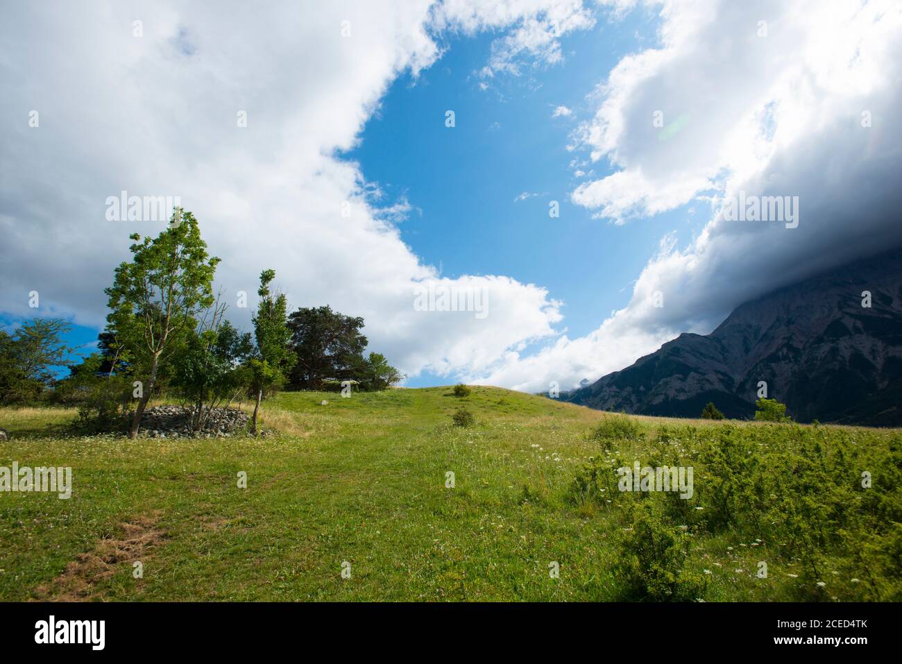 Landscape scenic view in the French Alps Stock Photo - Alamy
