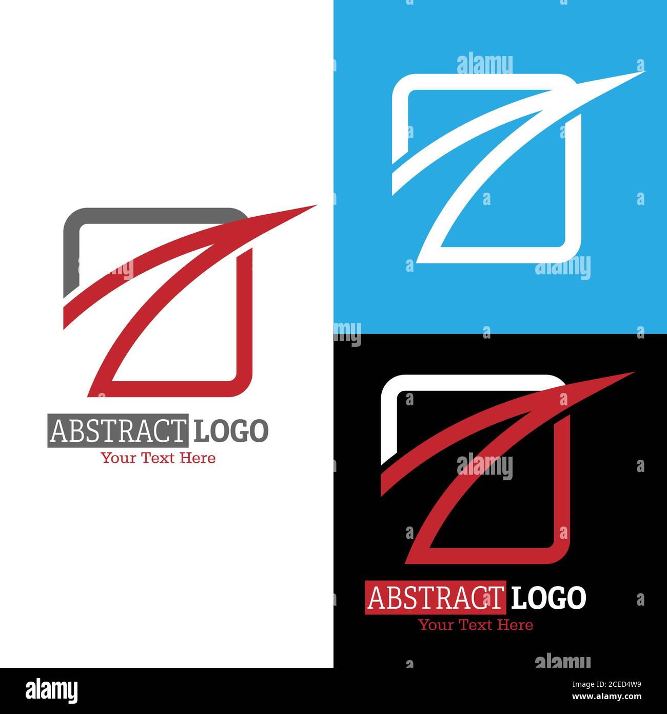 Abstract logo. Color vector illustration for logo, sticker or emblem ...
