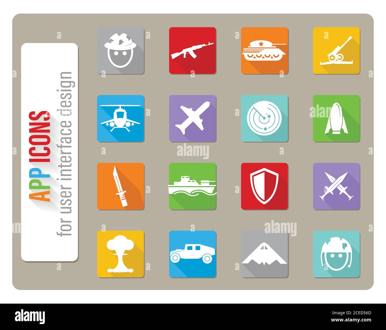 war symbols icon set Stock Vector Image & Art - Alamy